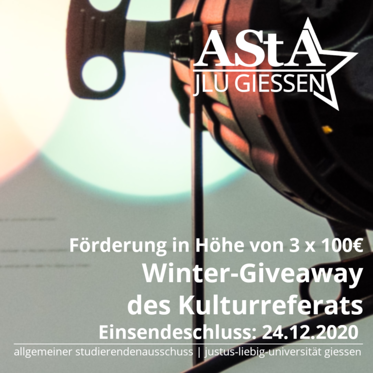 Winter-Giveaway des Kulturreferats – AStA JLU Gießen
